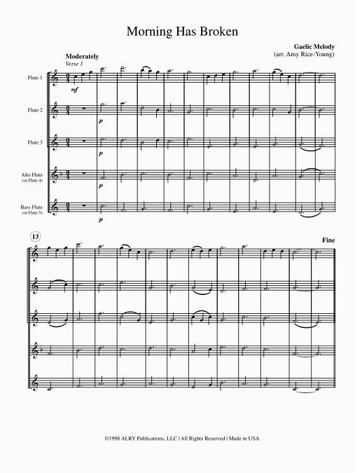 Buy Morning Has Broken Online at $19.8 - Flute World