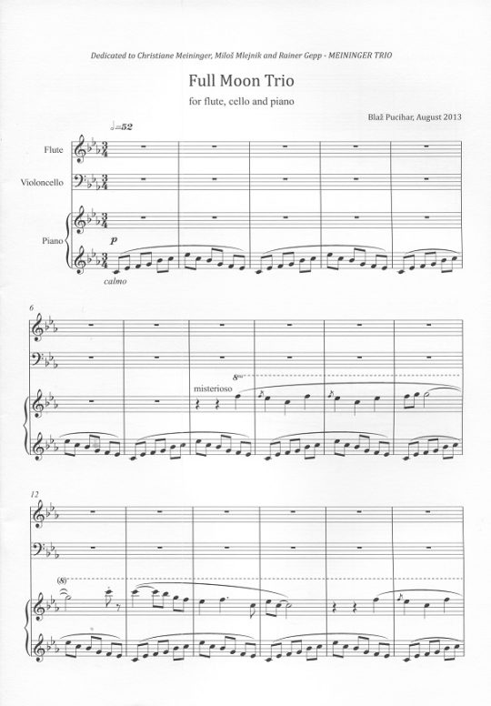 Buy Full Moon Trio Online at $26 - Flute World