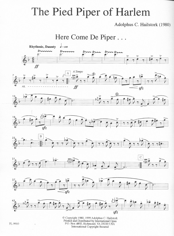 Buy Pied Piper of Harlem Online at $12.6 - Flute World