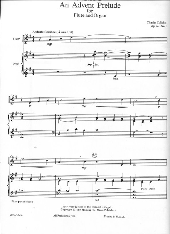 Buy Advent Prelude Online at $10 - Flute World