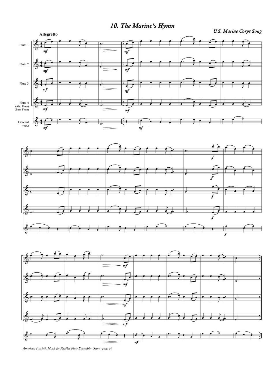 Buy American Patriotic Music Online at $27 - Flute World