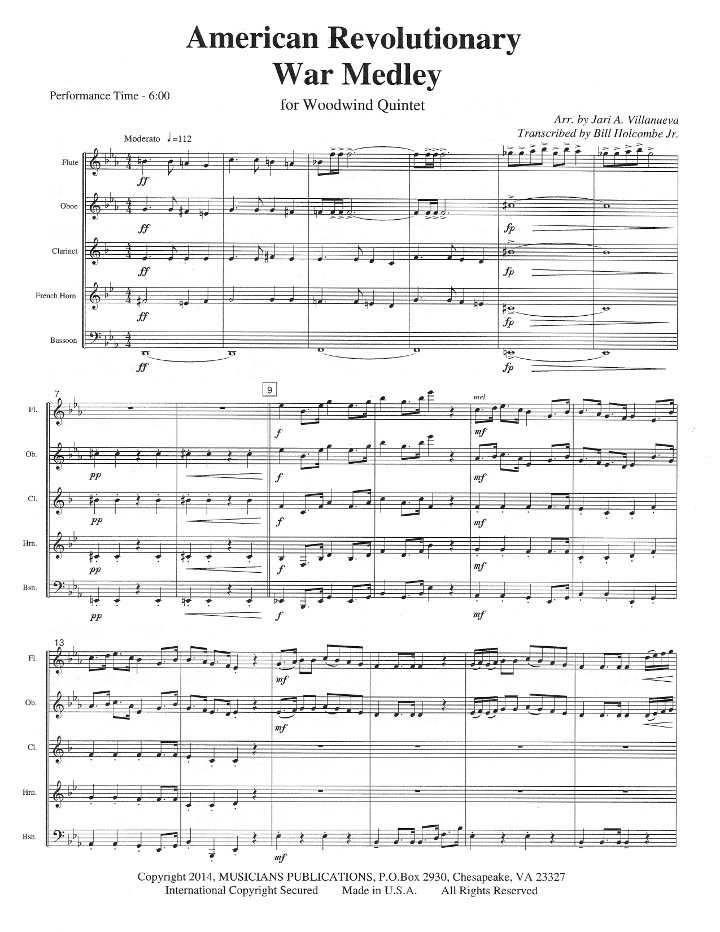 Buy American Revolutionary War Medley Online at $20 - Flute World