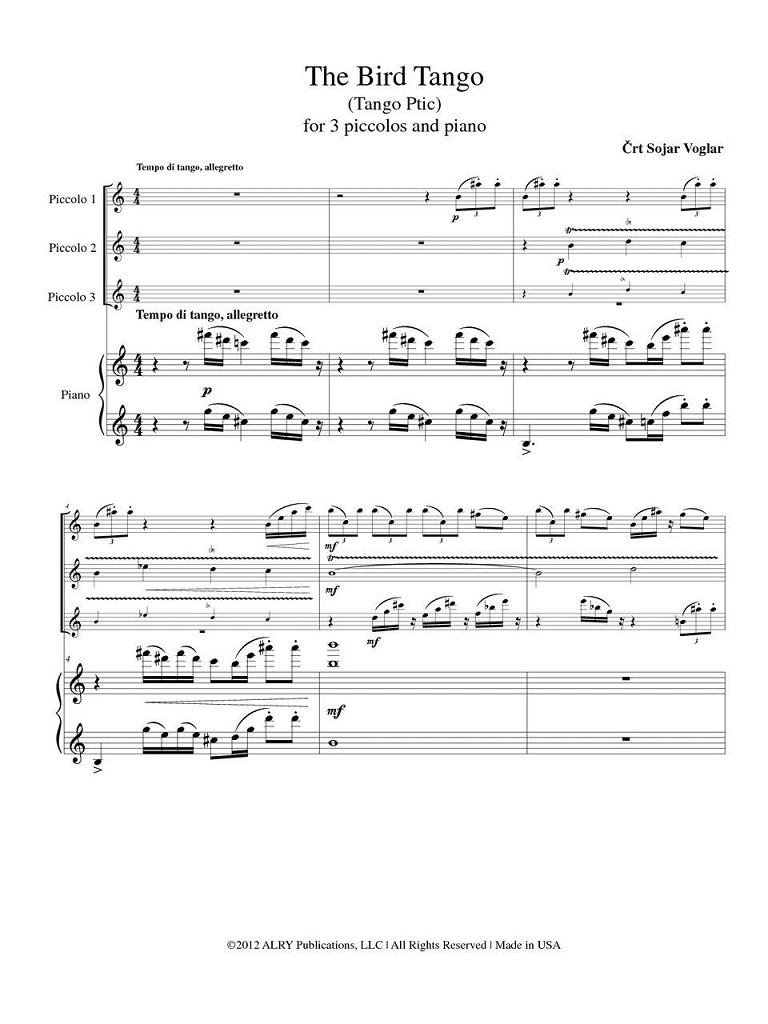 Buy Bird Tango Online at $21 - Flute World