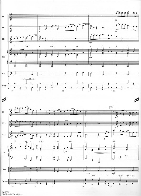 Buy Music of the Night (The) Online at $35 - Flute World