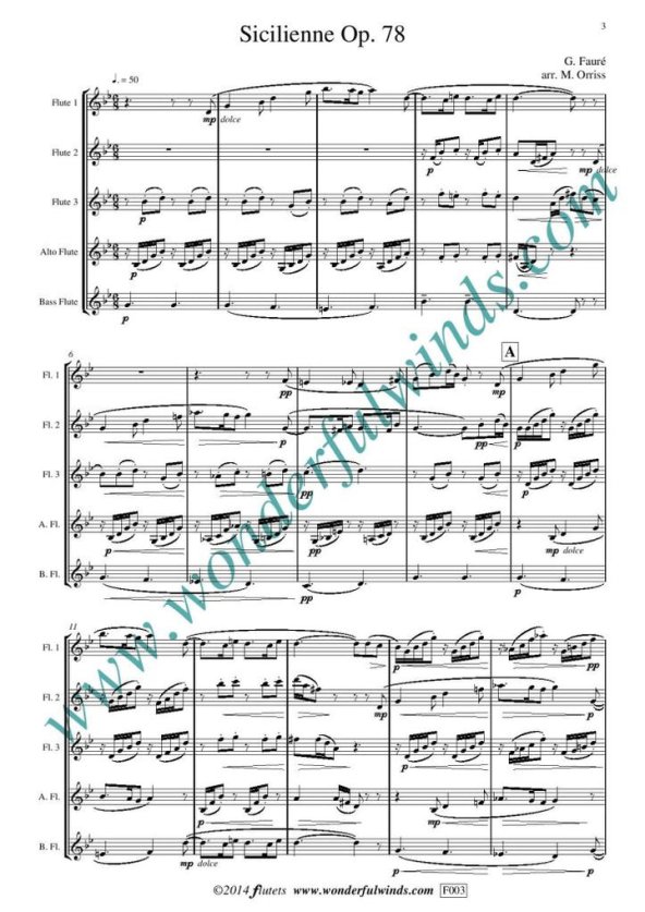 Buy Sicilienne Op78 Online at $21.95 - Flute World