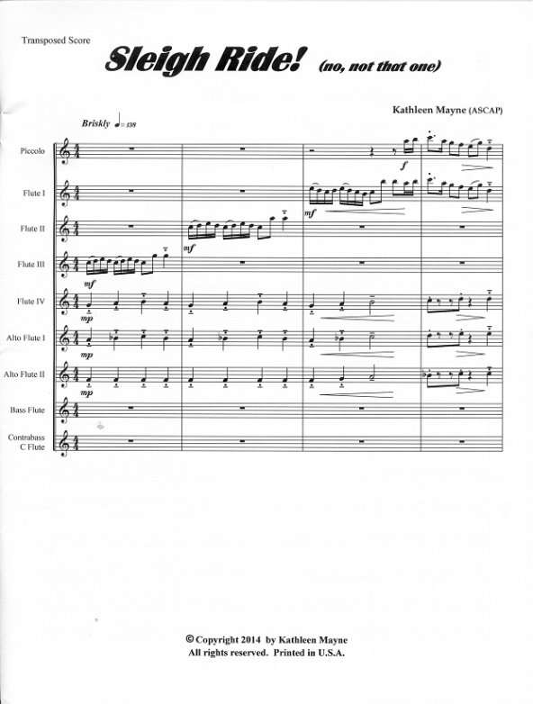 Buy Sleigh Ride! Online at $12 - Flute World