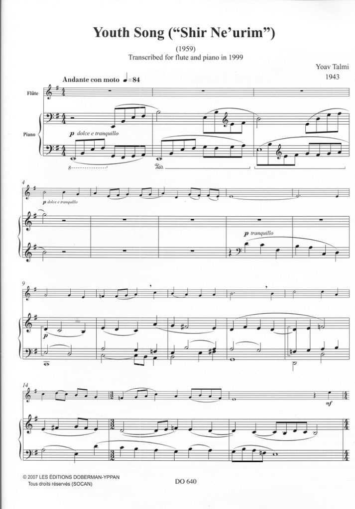 Buy Three Israeli Melodies Online at $12 - Flute World