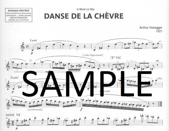 Buy Danse de la Chevre (Annotated) Online at $13.99 - Flute World