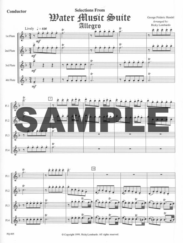 Buy Selections from Water Music Suite Online at $13.46 - Flute World
