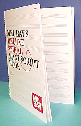 Buy Spiral Deluxe Manuscript Pad - 10 staves, Mel Bay Online at $9 ...