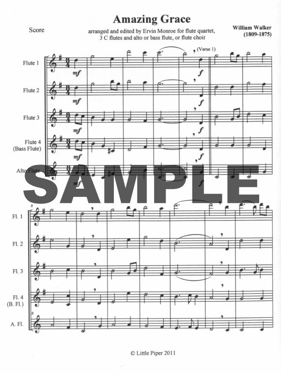 Buy Amazing Grace Online at $13 - Flute World