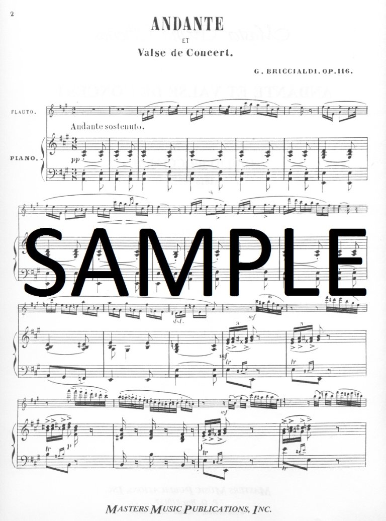 Buy Andante et Valse de Concert Op116 Online at $5.95 - Flute World