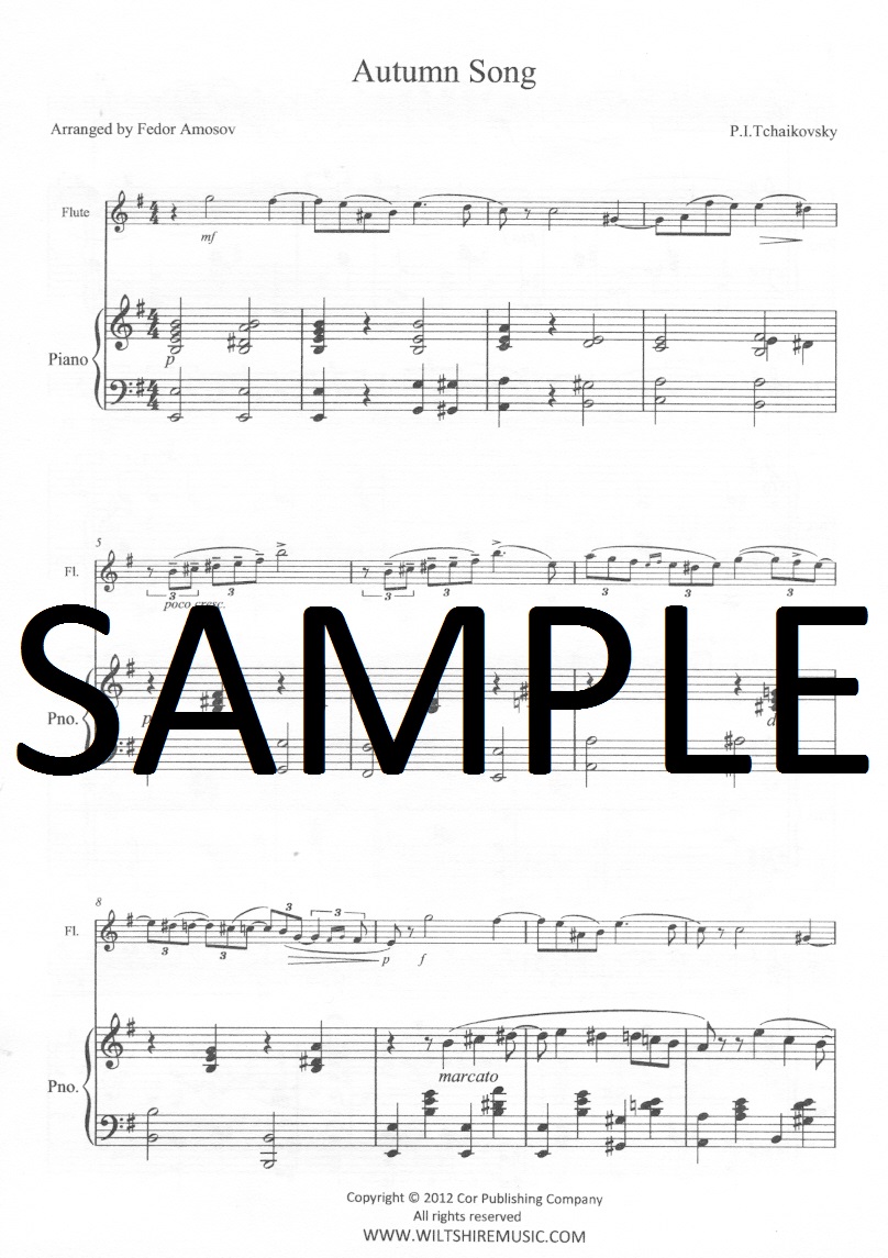 Buy Autumn Song Online at $9 - Flute World