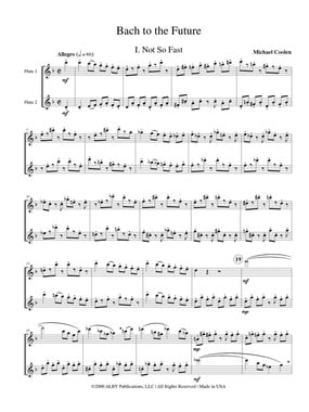 Buy Bach to the Future(sc&pts) Online at $16 - Flute World