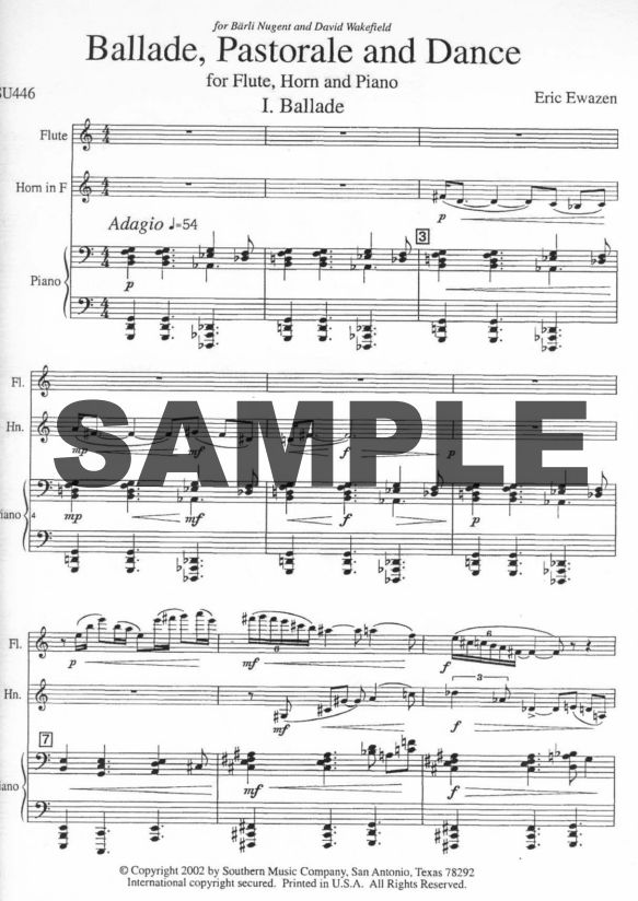 Buy Ballade, Pastorale and Dance Online at $50.99 - Flute World