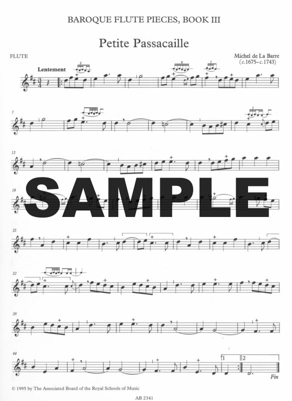 Buy Baroque Flute Pieces (Book 3) Online at $19.95 - Flute World