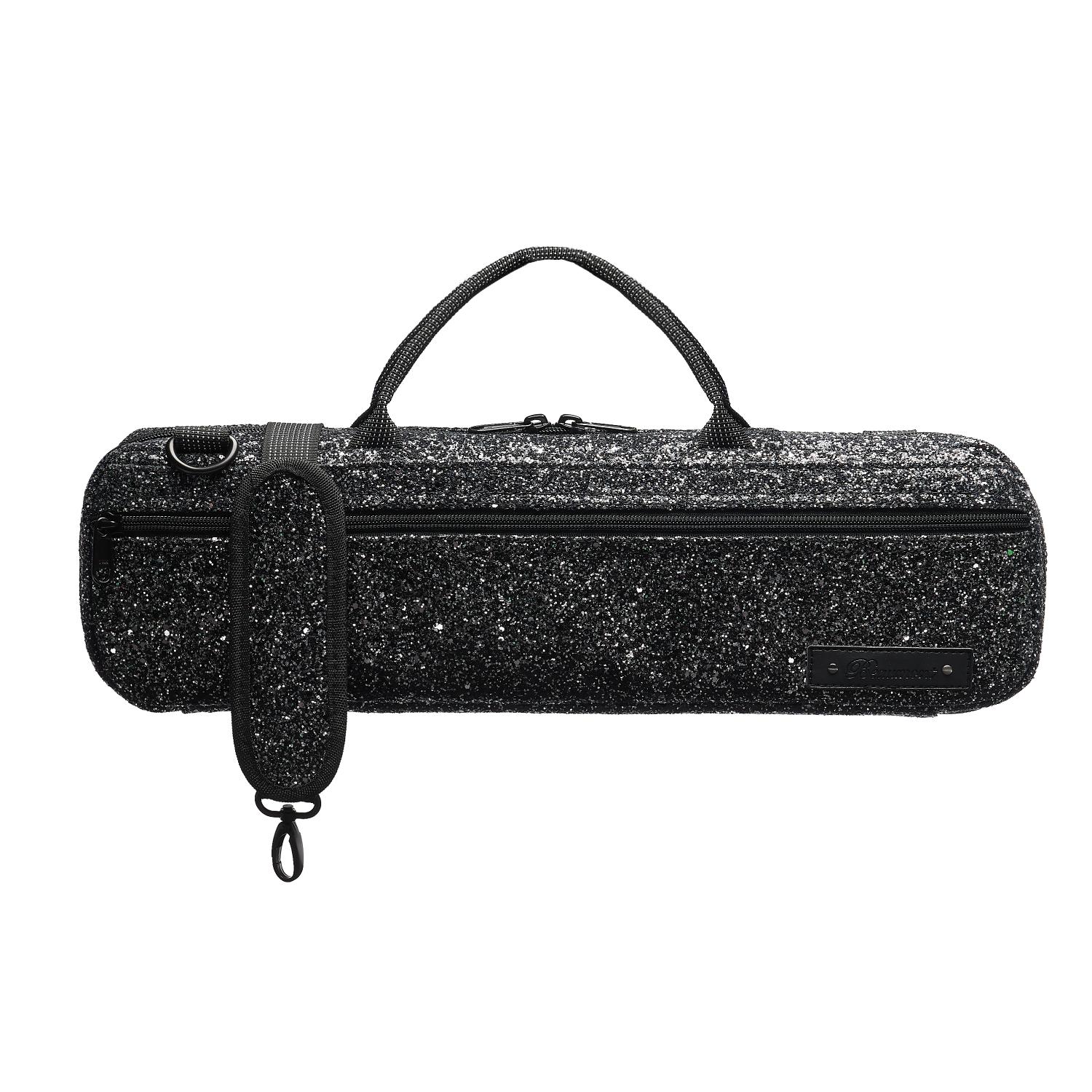 Buy Beaumont B Foot Flute Case Cover - Black Sparkle Online at $94.95 ...