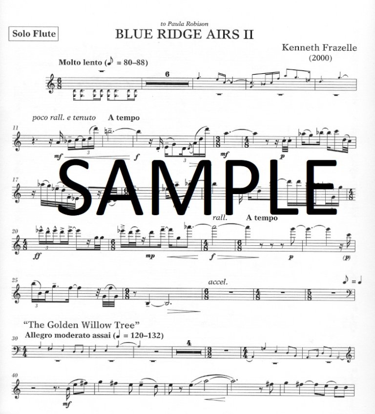 Buy Blue Ridge Airs II Online at $36.95 - Flute World