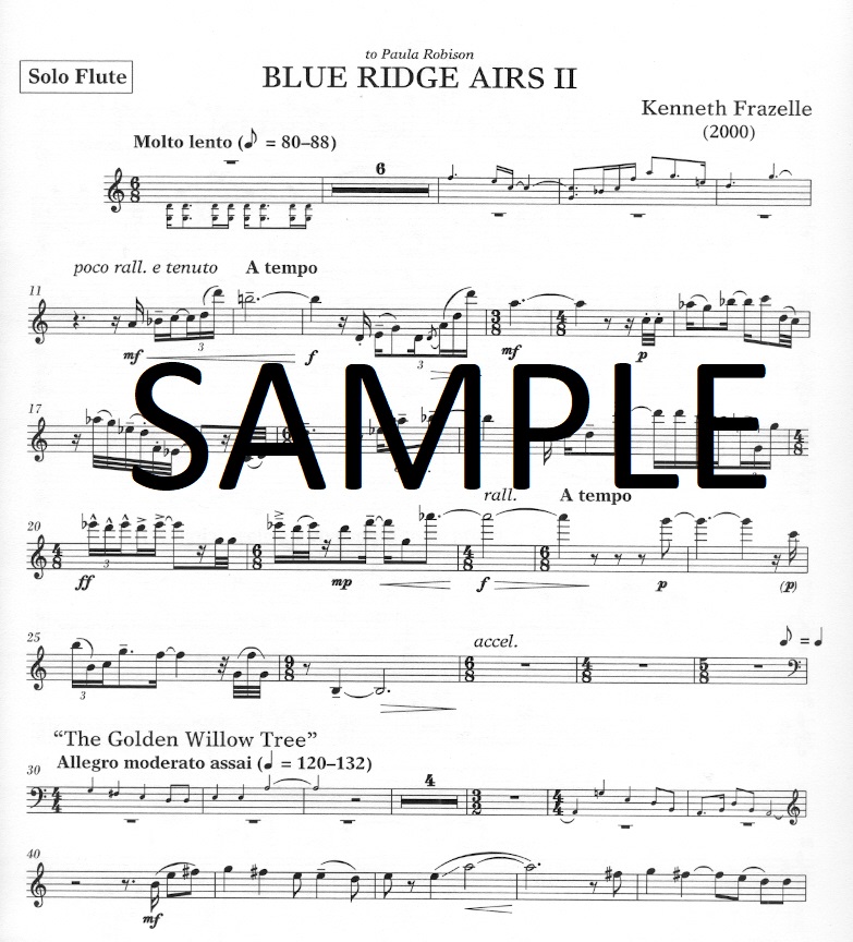 Buy Blue Ridge Airs II Online at $37.79 - Flute World