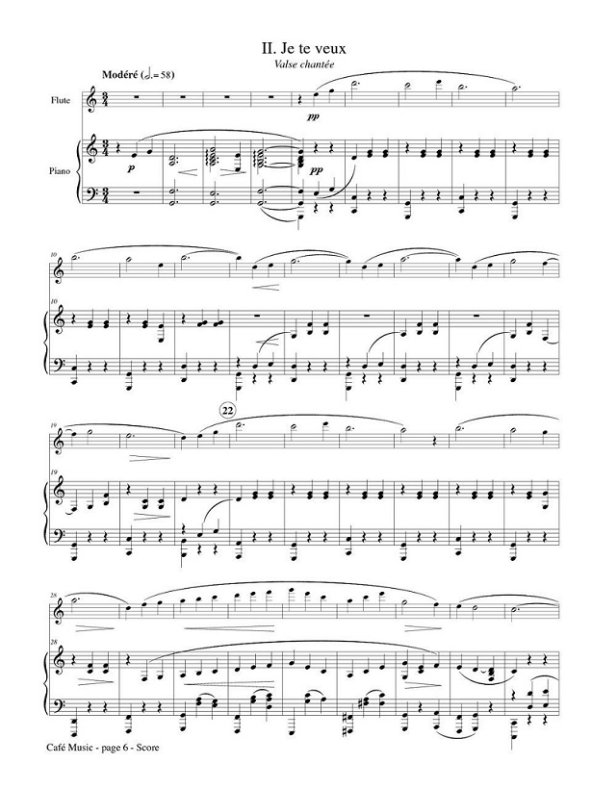 Buy Cafe Music (ed.Boatman) Online at $18 - Flute World