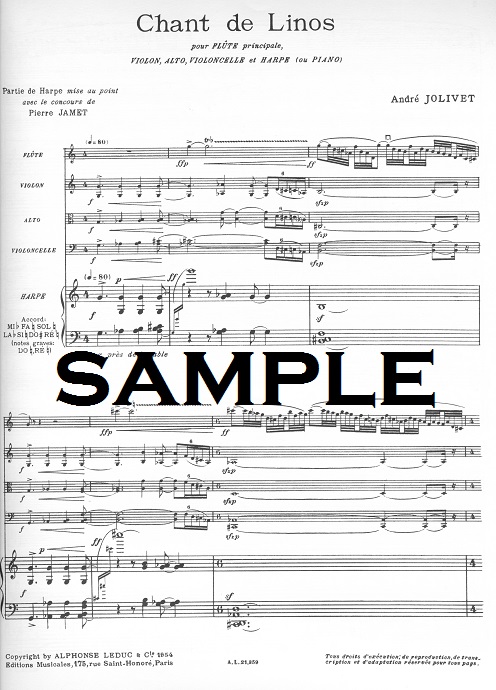 Buy Chant de Linos Online at $64.3 - Flute World
