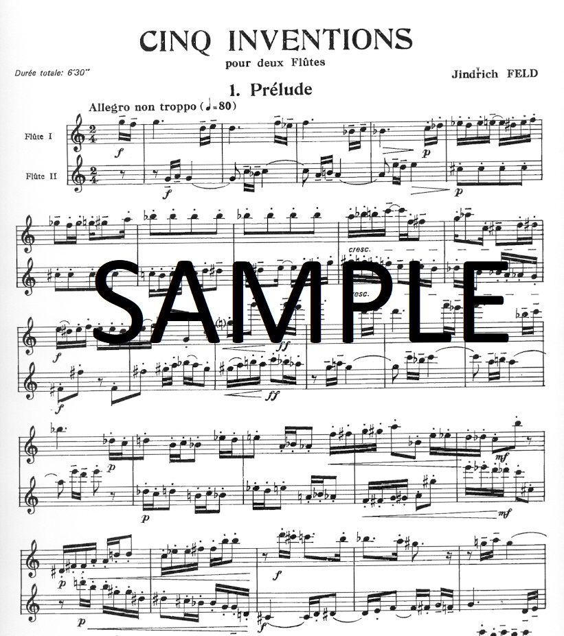 Buy Cinq Inventions (score form) Online at $25.8 - Flute World