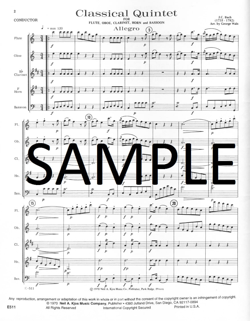 Buy Classical Quintet Online at $15 - Flute World