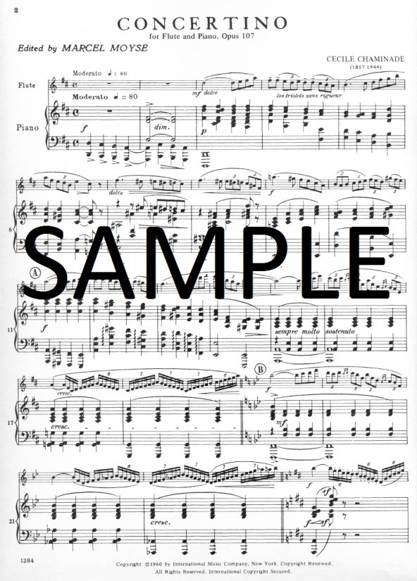 Buy Concertino Op107 Online at $12.5 - Flute World