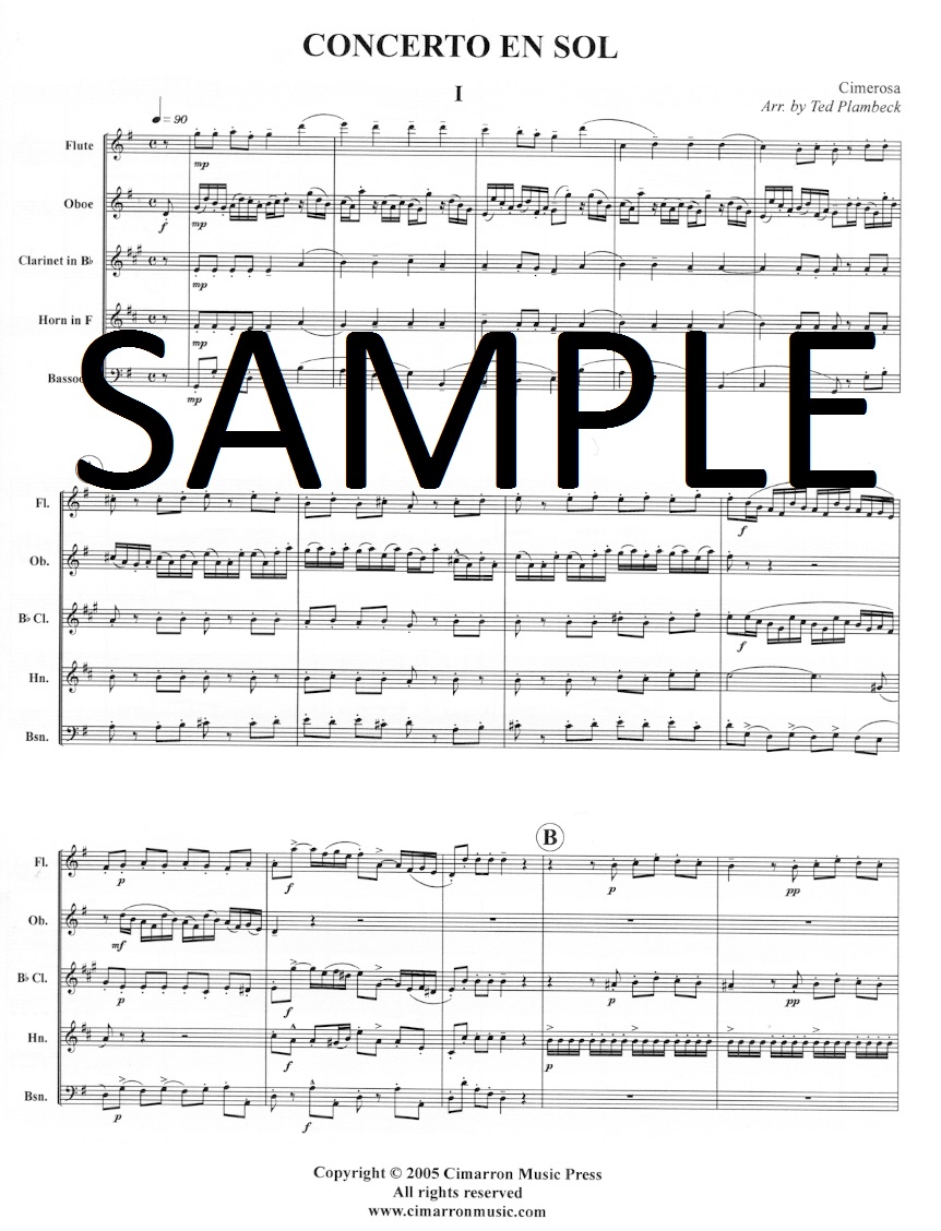 Buy Concerto en Sol Online at $19 - Flute World