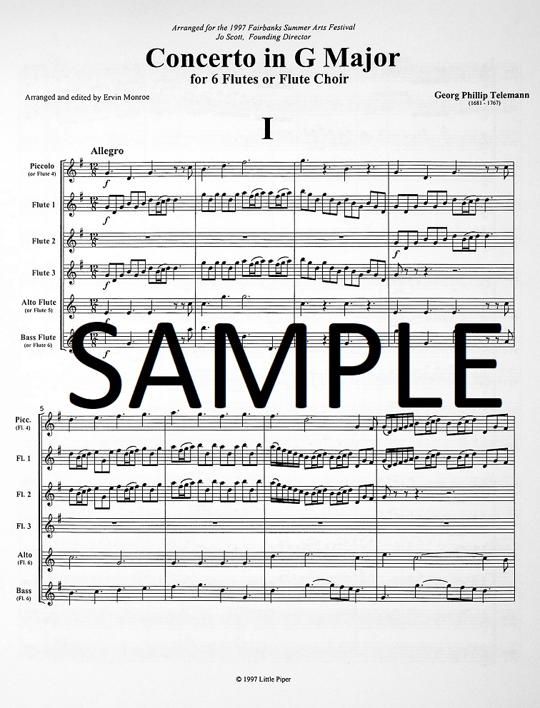 Buy Concerto in G Major Online at $15.99 - Flute World
