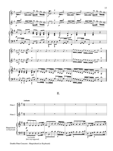 Buy Double Flute Concerto in G (QV 6:7) Online at $38 - Flute World
