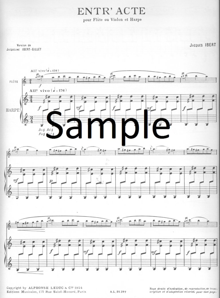 Buy Entr'acte Online at $20.55 - Flute World