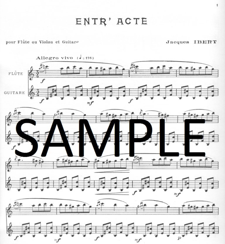 Buy Entr'acte Online at $34.99 - Flute World