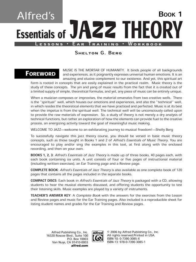 Buy Essentials of Jazz Theory (Book 1) (with CD) Online at $13.99 ...