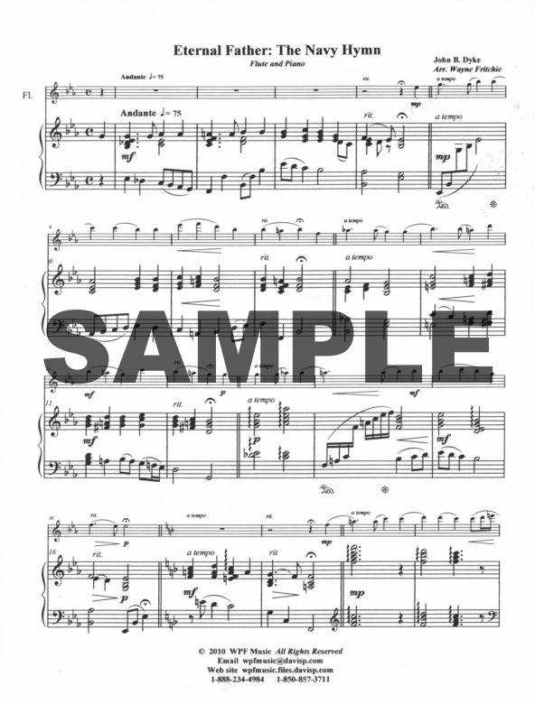 Buy Eternal Father: The Navy Hymn Online at $9 - Flute World