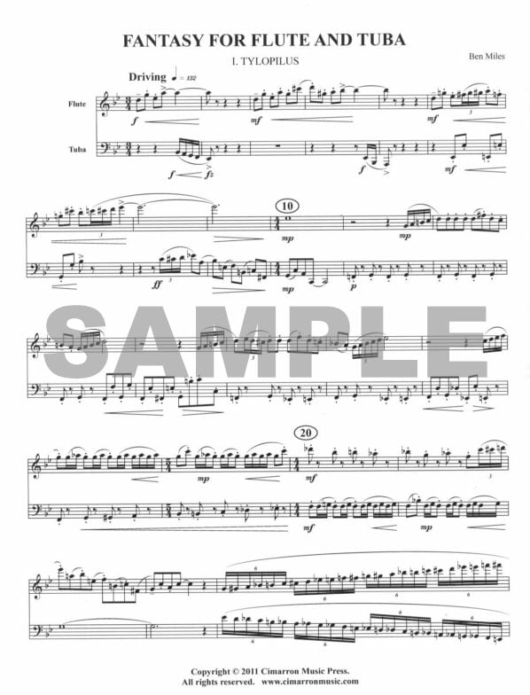 Buy Fantasy for Flute and Tuba Online at $18 - Flute World