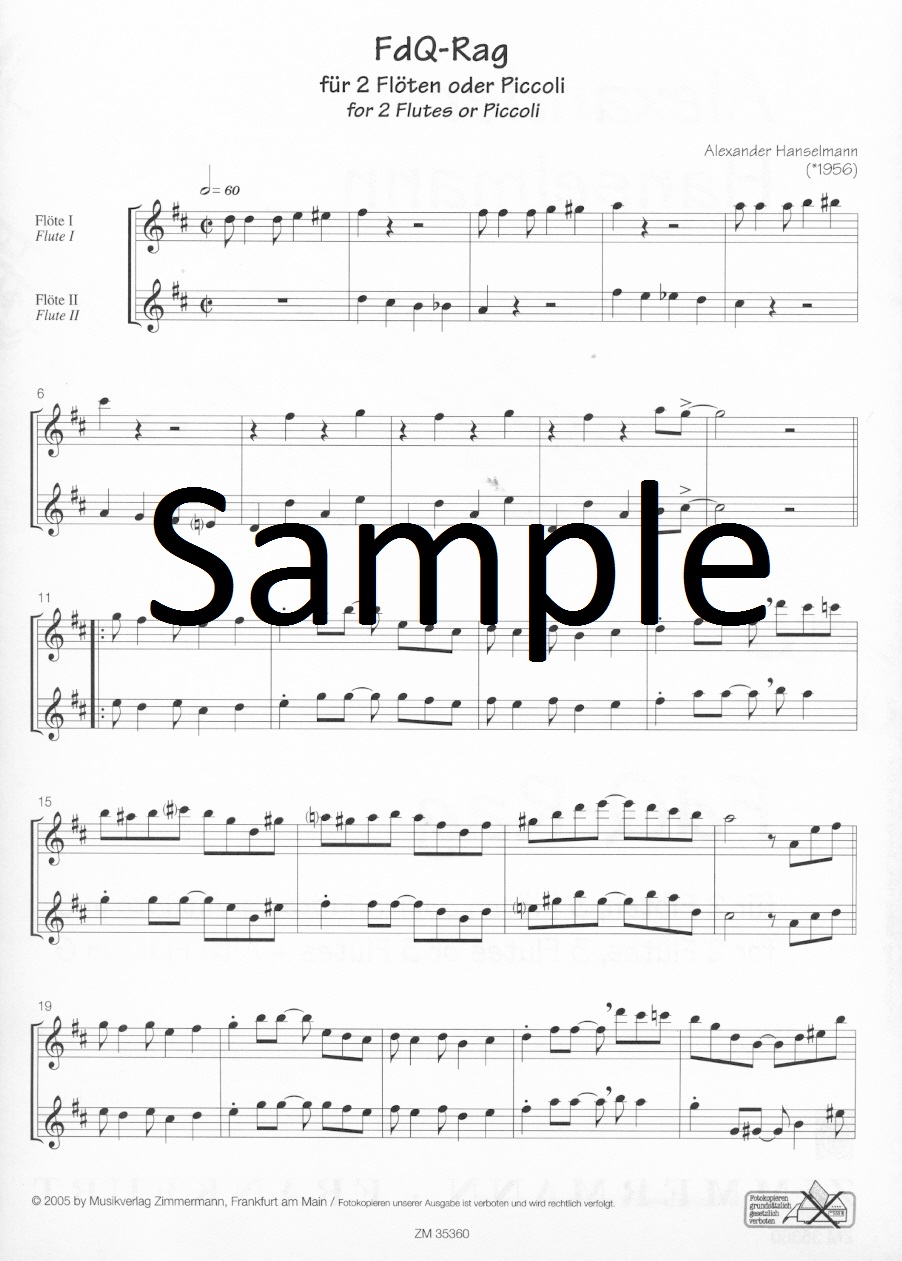 Buy FdQ-Rag Online at $15.95 - Flute World