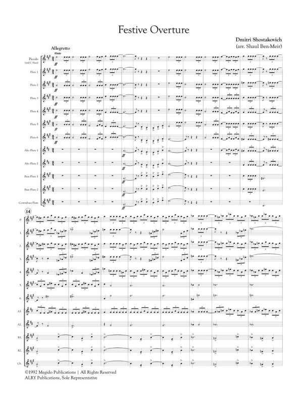 Buy Festive Overture Online at $30 - Flute World