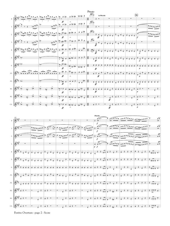 Buy Festive Overture Online at $30 - Flute World