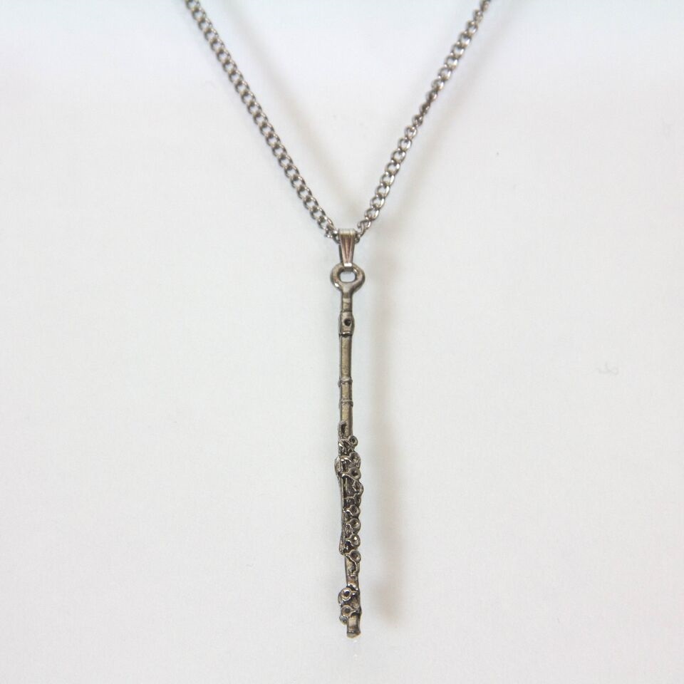 Buy Flute Necklace - Handcrafted English Pewter Online at $13.95 ...
