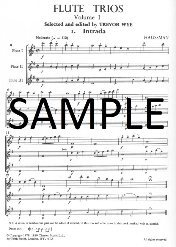 Buy Flute Trios (Volume 1) Online at $17.95 - Flute World