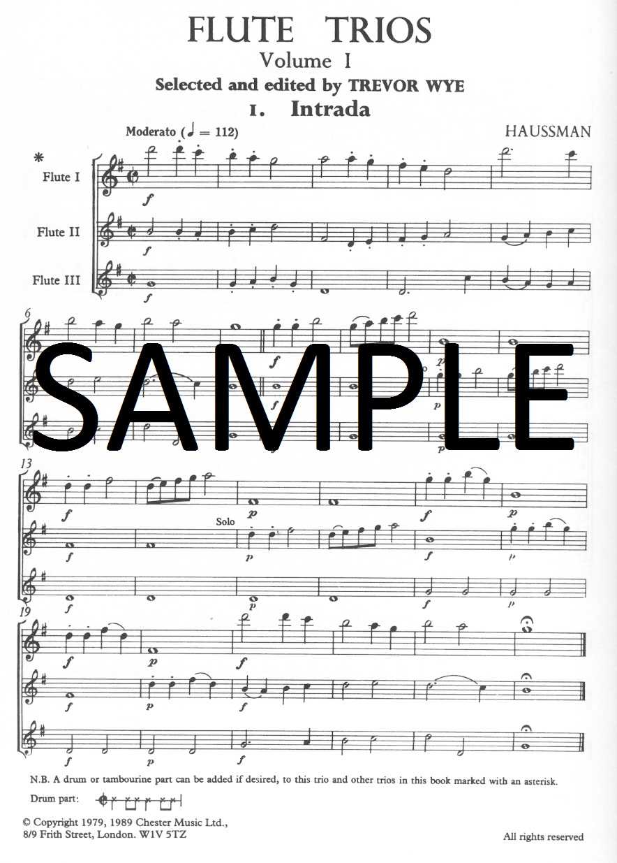 Buy Flute Trios (Volume 1) Online at $17.95 - Flute World