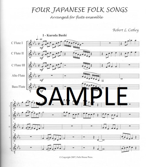 Buy Four Japanese Folk Songs Online at $22.99 - Flute World