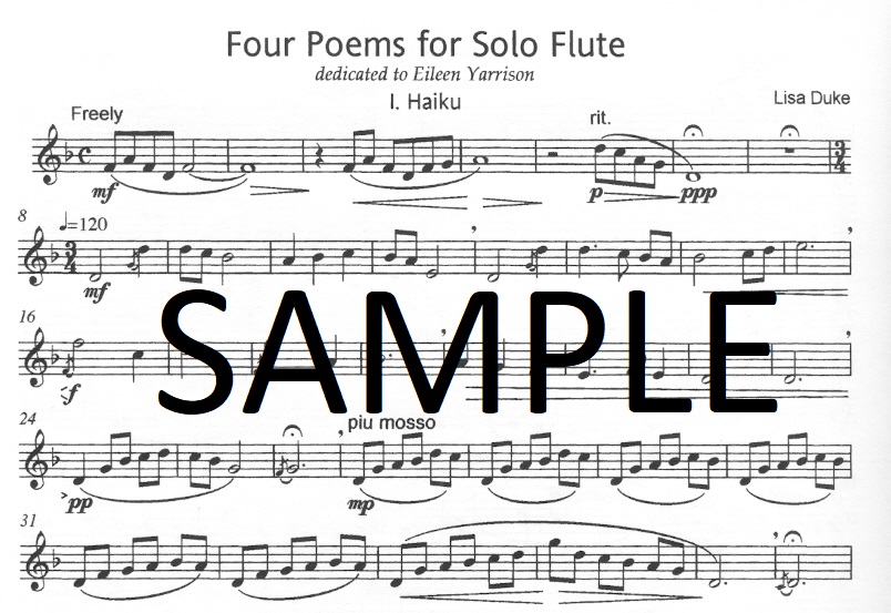 Buy Four Poems Online at $11.99 - Flute World