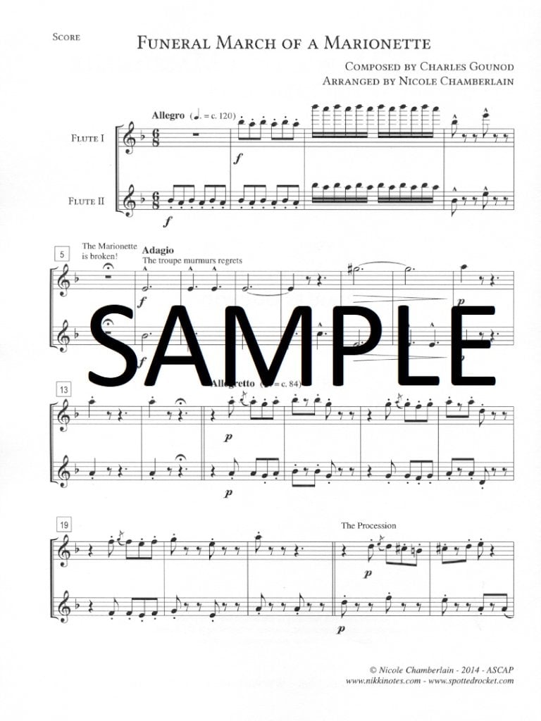 Buy Funeral March of a Marionette Online at $8 - Flute World