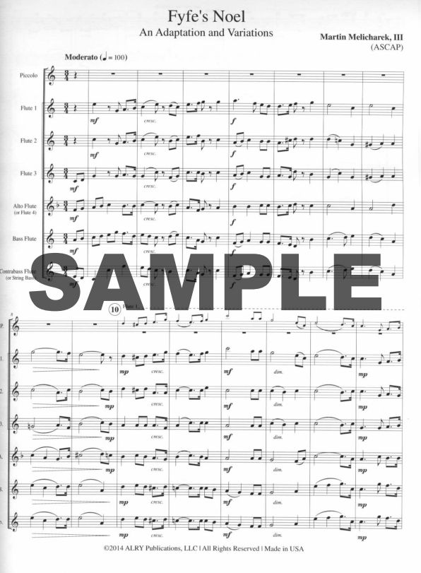 Buy Fyfe's Carol - An Adaptation and Variations Online at $20 - Flute World