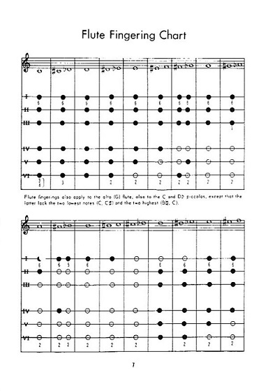 Buy Hendrickson Fingering Chart Online at $10.99 - Flute World