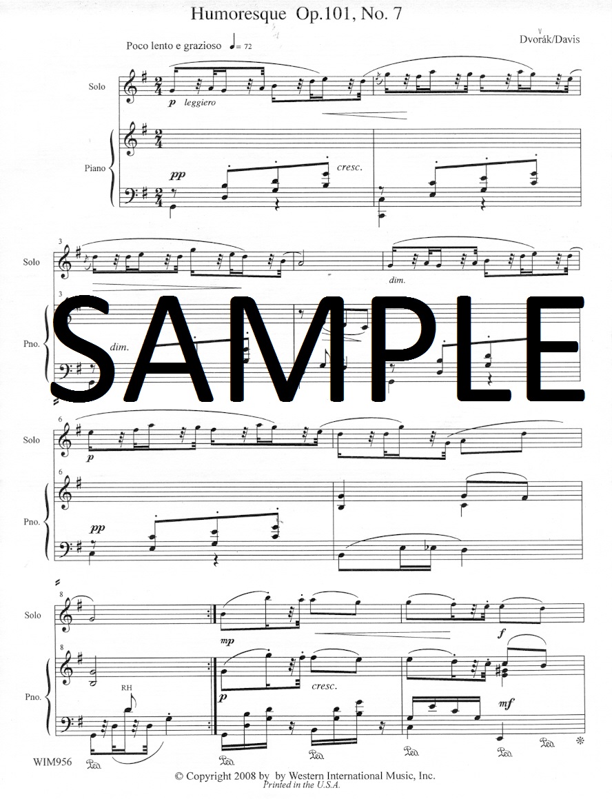 Buy Humoresque(ed.Davis) Online at $8 - Flute World