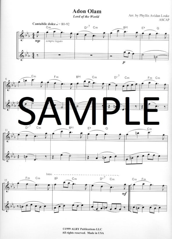 Buy Jewish Liturgical Music (score form) Online at $18 - Flute World