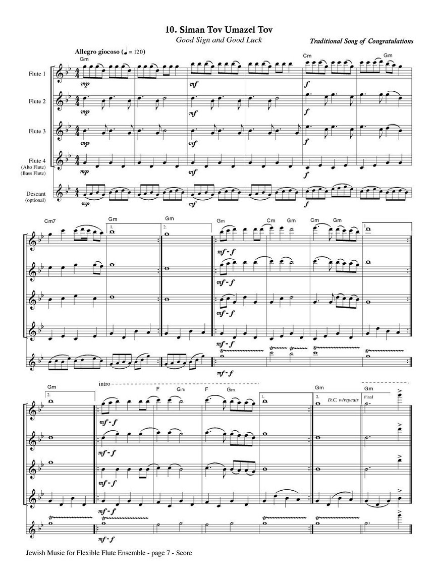 Buy Jewish Music Online at $24 - Flute World